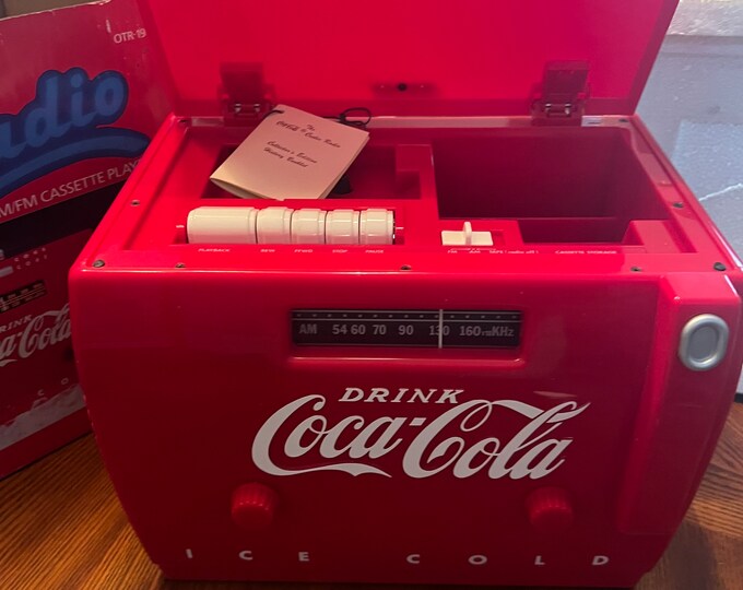 Coca Cola Cooler and Cassette Player . - Etsy
