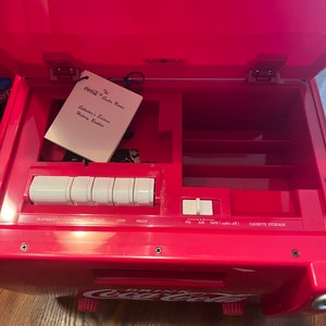 Coca Cola Cooler and Cassette Player . - Etsy