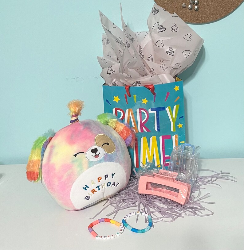 Happy Birthday Squish Mallow Bracelet Gift Set - Etsy