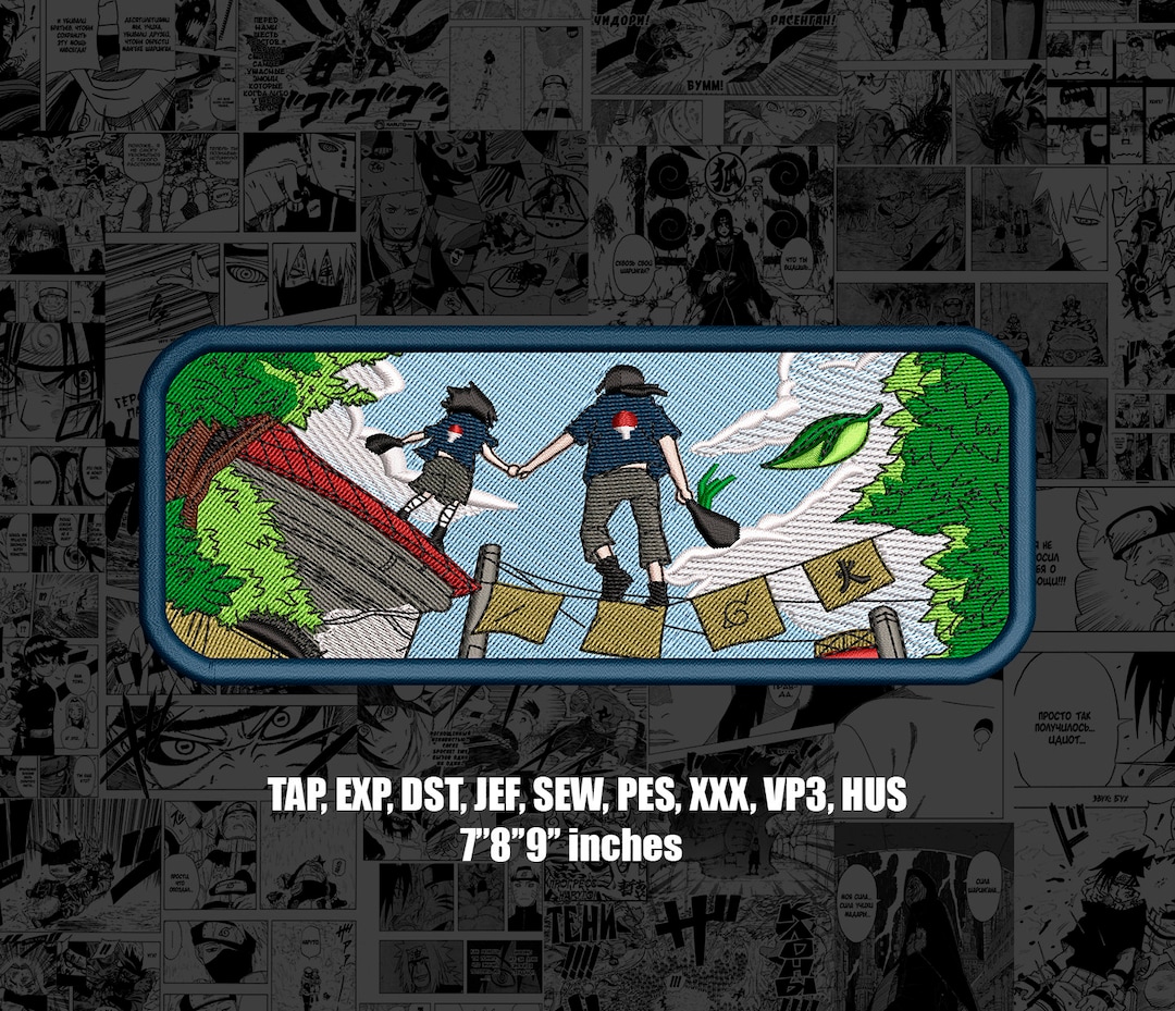 Uchiha Clan Anime Digital Embroidery Design Digital File Naruto Sasuke ...