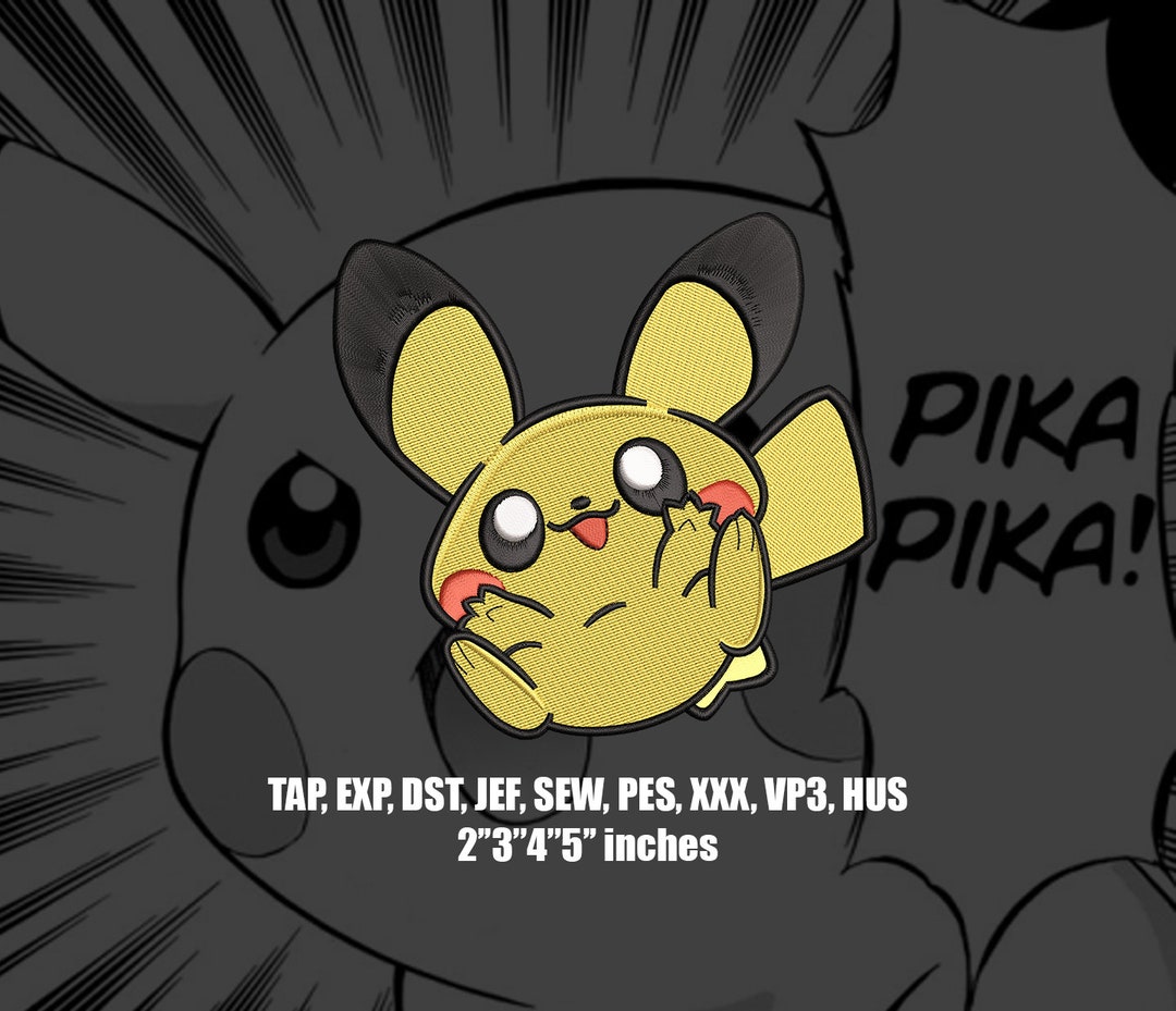 Anime Inspired Chibi Digital File Embroidery Design for Hats Caps ...