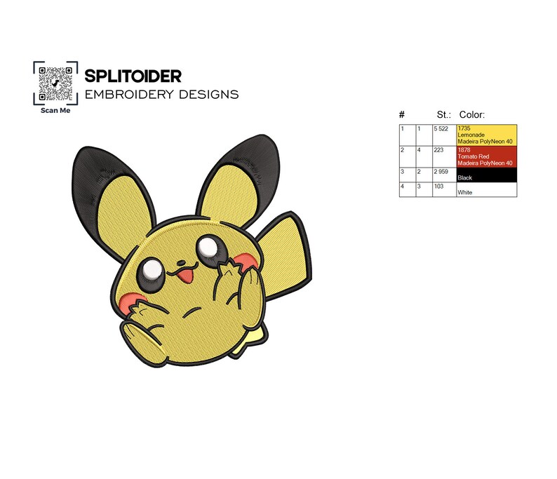 Anime Inspired Chibi Digital File Embroidery Design for Hats Caps ...