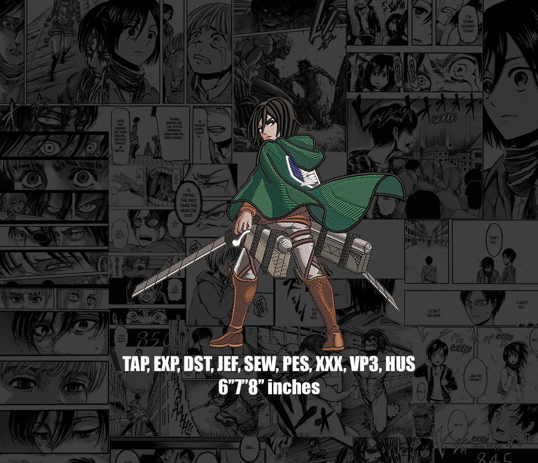 Anime Digital Embroidery Design Instant Download File - Etsy