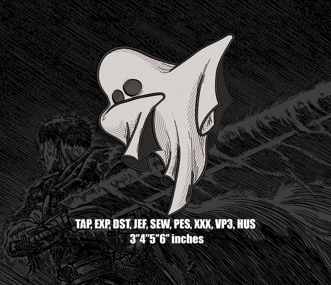 Ghost Flex Digital Embroidery Design - Etsy