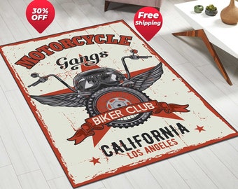 Motorcycle Gangs Rug - Etsy