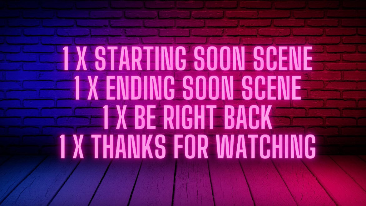 The Purple Blue Neon Animated Twitch Streaming Bundle Package Starting ...