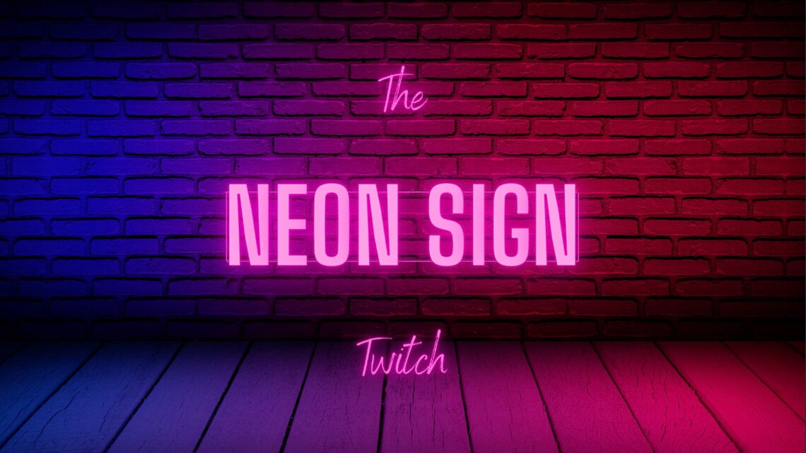 The Purple Blue Neon Animated Twitch Streaming Bundle Package Starting ...