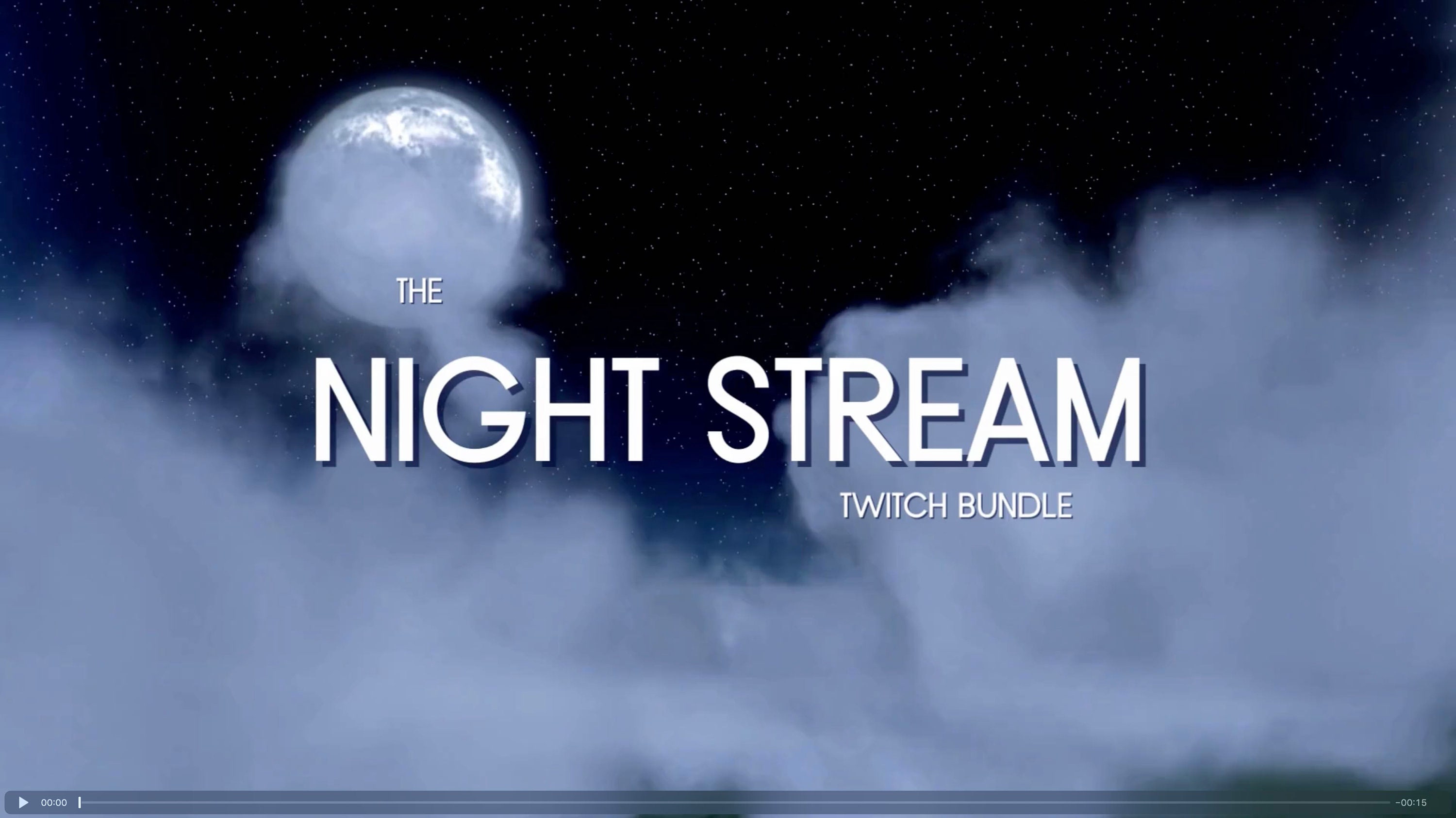 The Night Stream Twitch Bundle Gothic Gold Animated Twitch Streaming ...