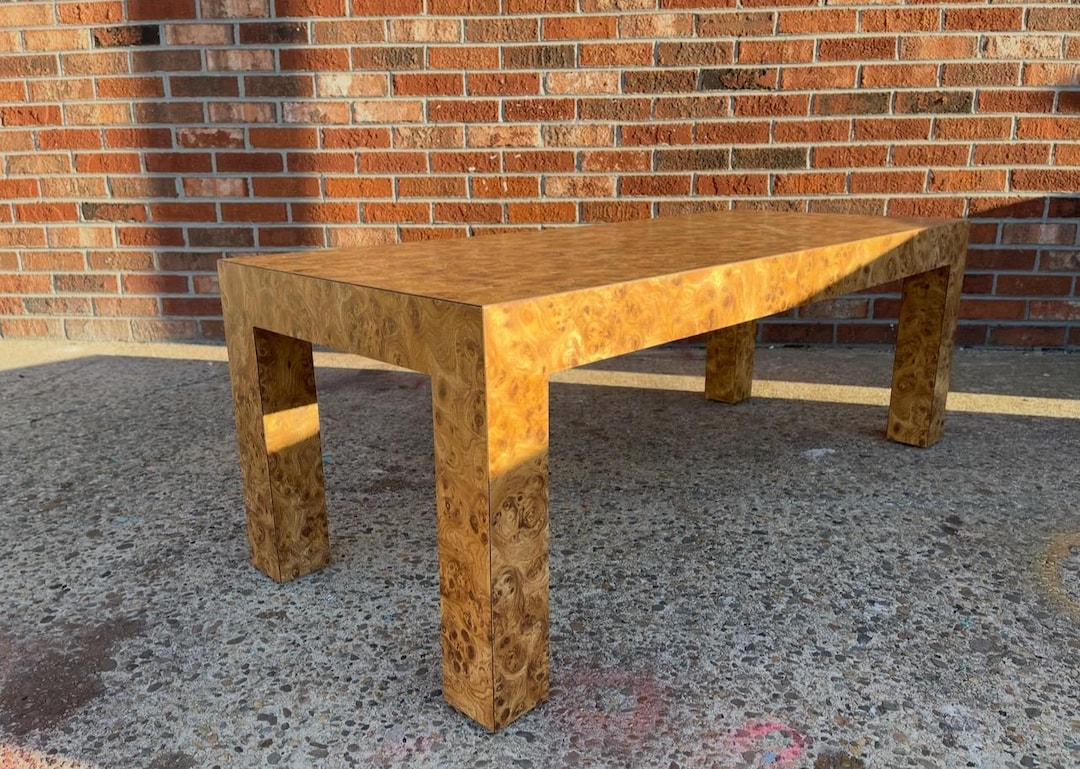 Mid Century Modern Burl Wood MCM Coffee Table. Paul Evans Style - Etsy