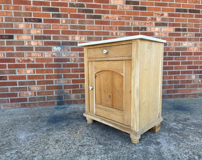 Antique Country English Pine Bedside Table, Small Pine Cabinet, Antique ...