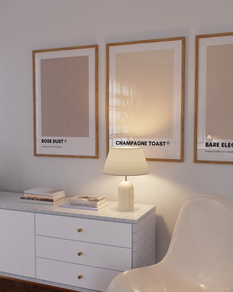 Champagne Toast Pantone, CHAMPAGNE Pantone Print Poster, Nude Pantone ...