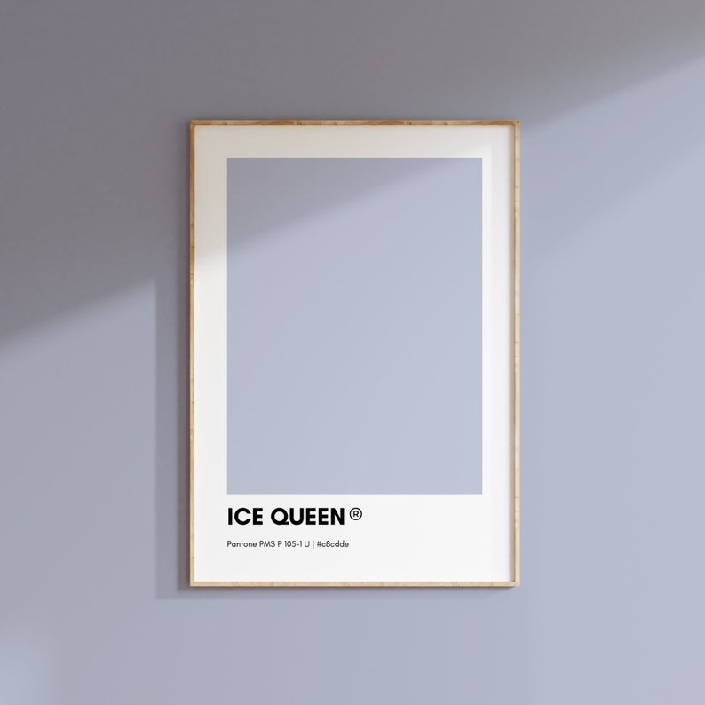 Winter Pantone Color Palette Prints, Set of 6 (digital Download) - Etsy