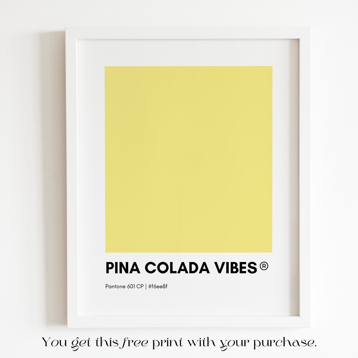Pantone YELLOW Wall Art Printable Bundle Set of 6 Prints - Etsy
