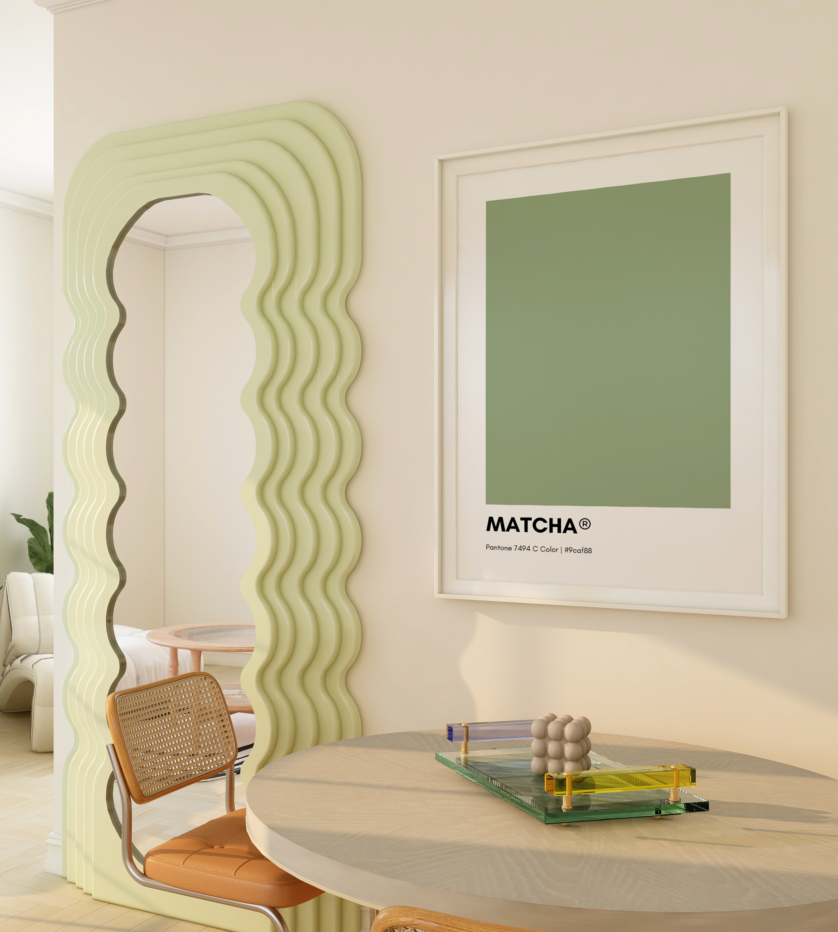 Matcha Green Pantone, GREEN Pantone Print Poster, Green Pantone Wall ...