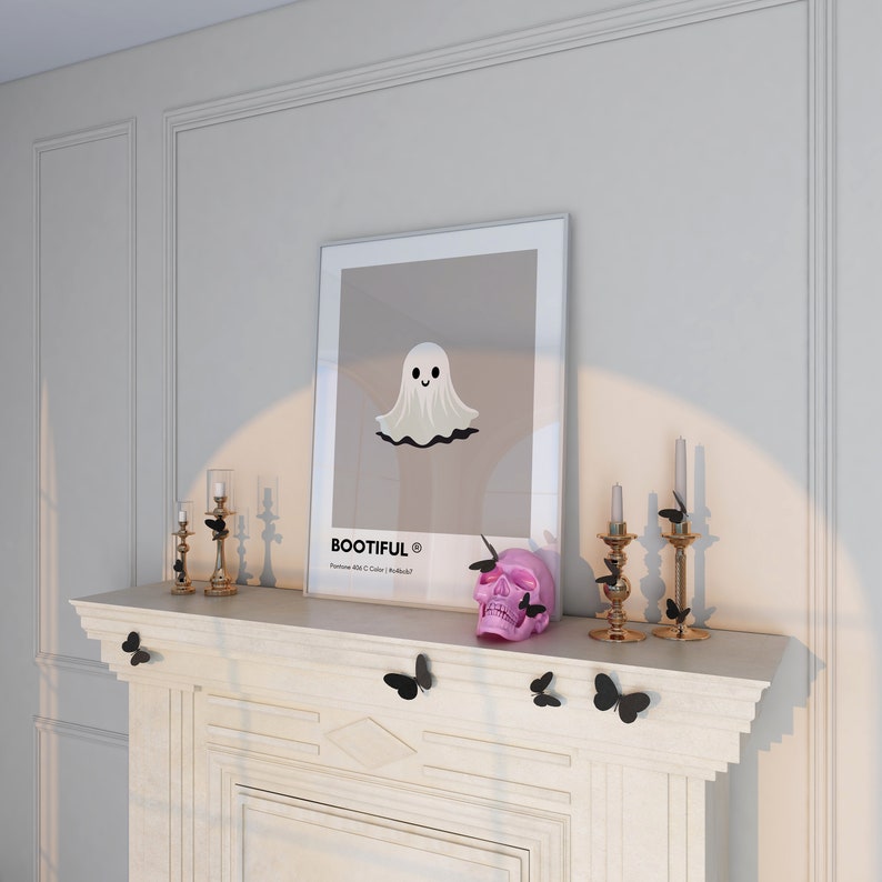 Bootiful Gray Pantone, GRAY Pantone Print Poster, Halloween Pantone ...
