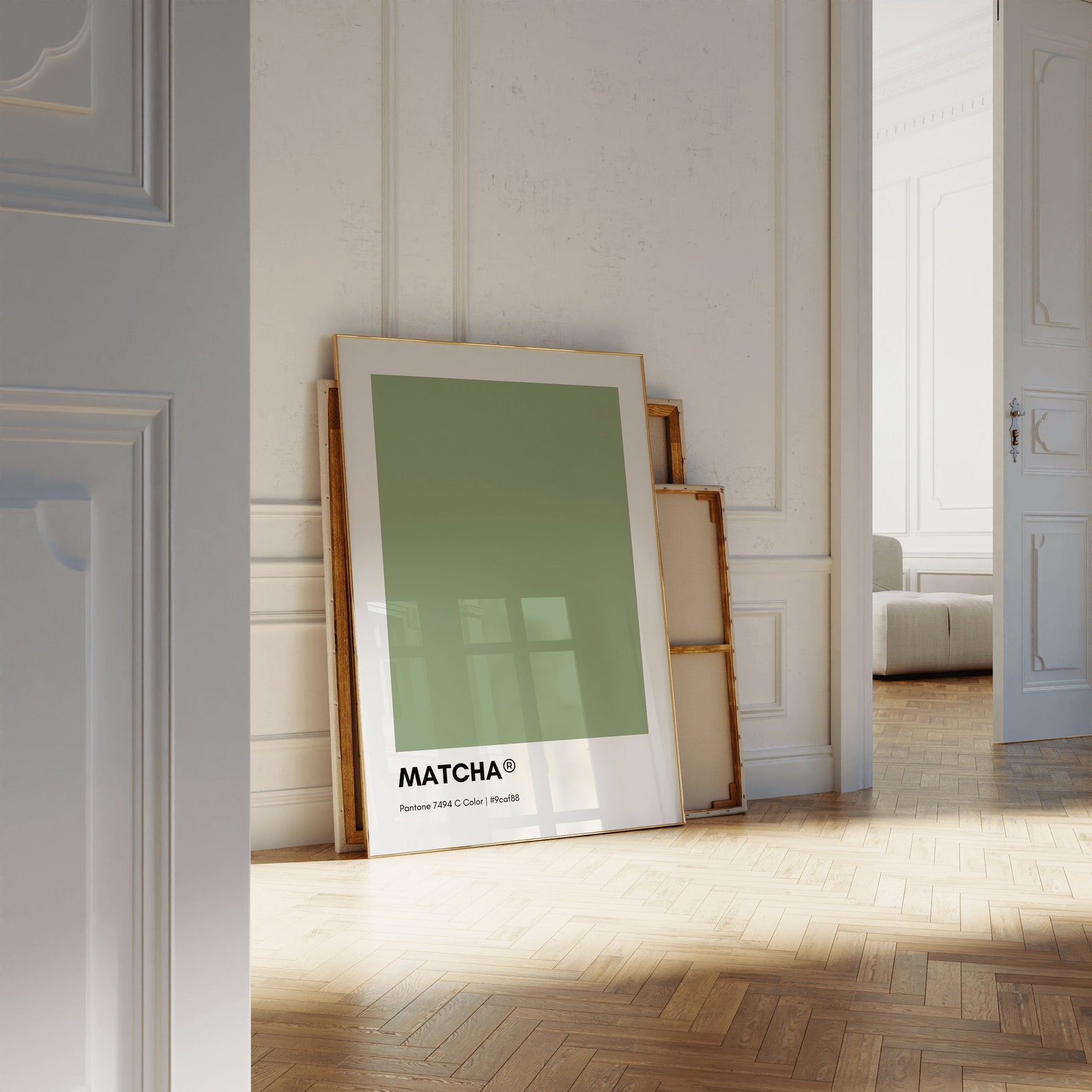 Matcha Green Pantone, GREEN Pantone Print Poster, Green Pantone Wall ...