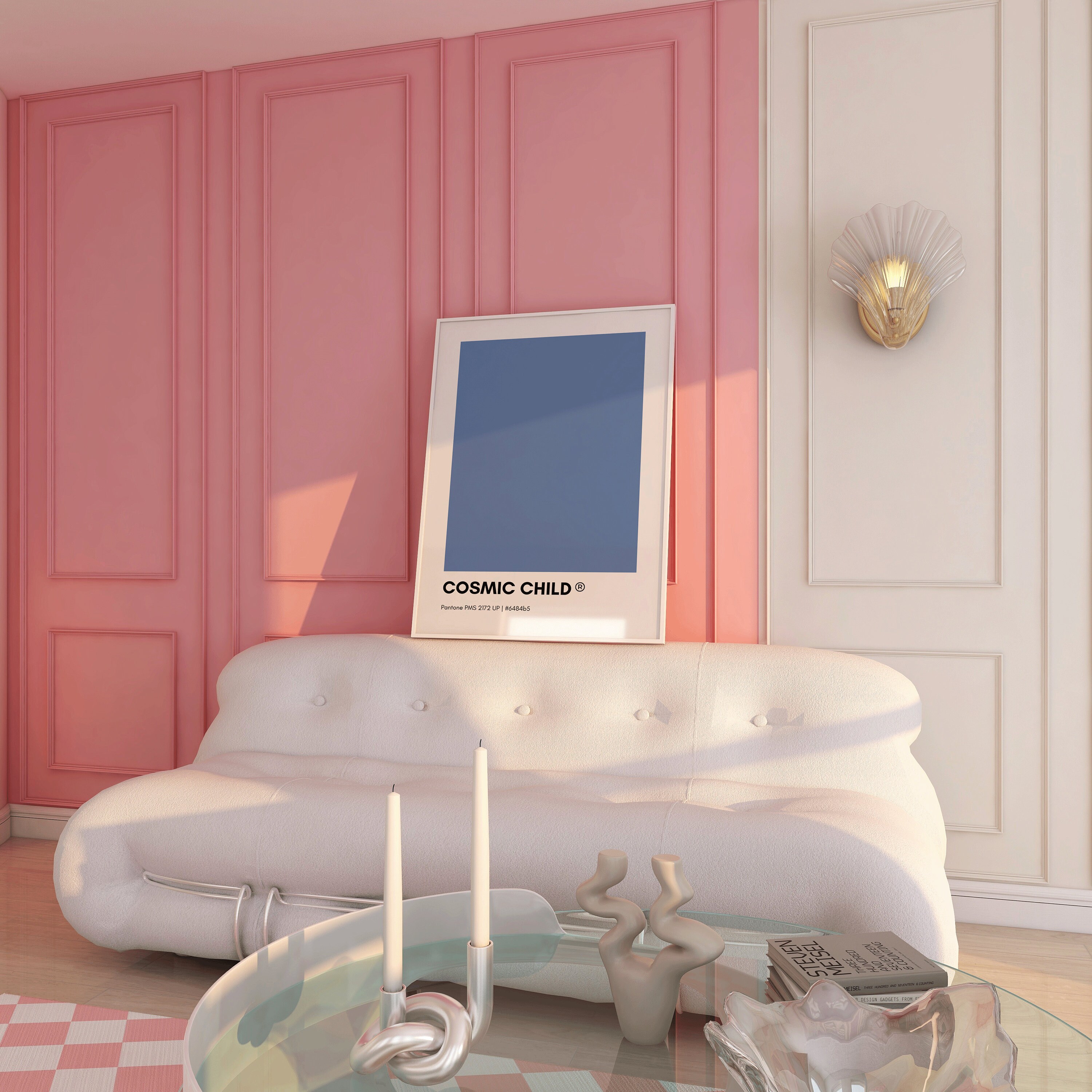 Cosmic Child Pantone, BLUE Pantone Print Poster, Pantone Wall Art ...