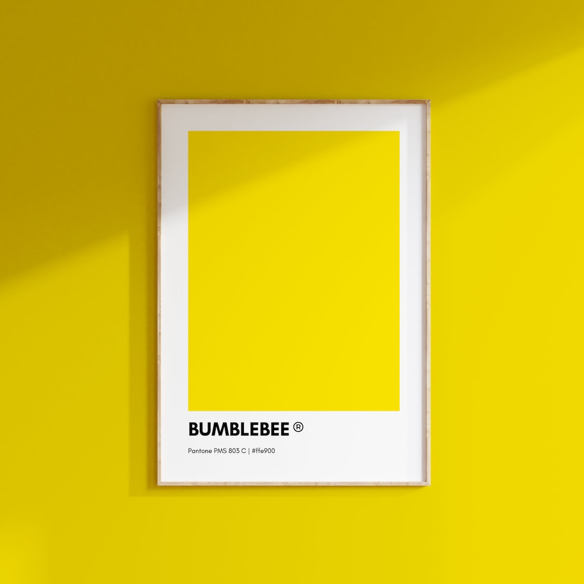 Pantone YELLOW Wall Art Printable Bundle Set of 6 Prints Yellow Pantone ...