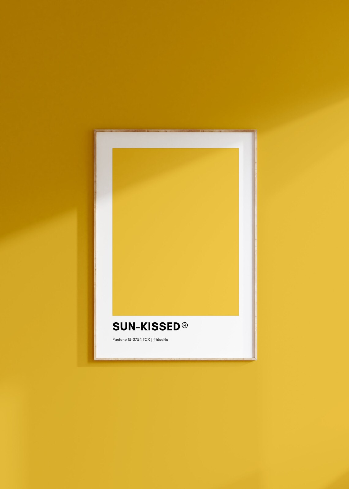 Sun-kissed Yellow Pantone,yellow Pantone Print Poster,yellow Pantone ...