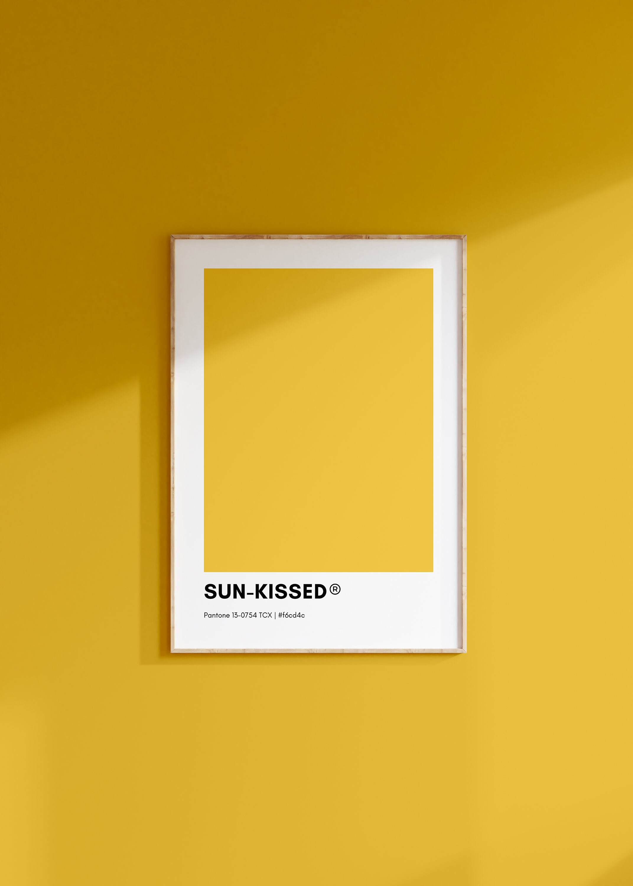 Sun-kissed Yellow Pantone,yellow Pantone Print Poster,yellow Pantone ...