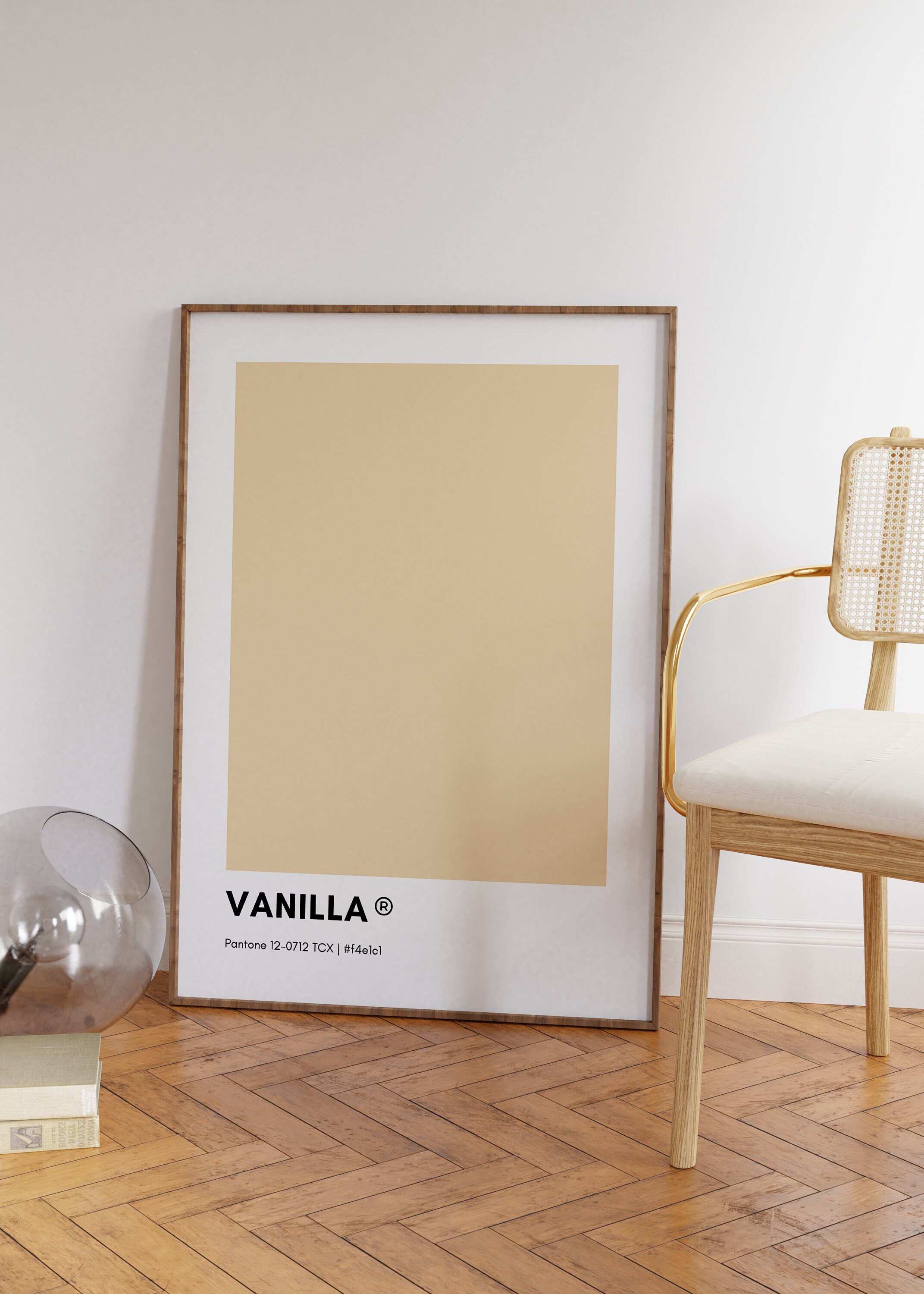 Vanilla Pantone, VANILLA Pantone Print Poster, Nude Pantone Wall Art ...