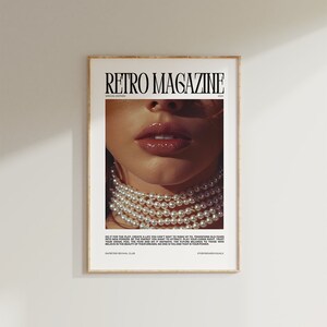 RETRO MAGAZINE Poster Printable, Aesthetic Poster, Magazine Poster ...