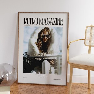 RETRO MAGAZINE Poster Printable, Apres Ski Vintage, Magazine Poster ...