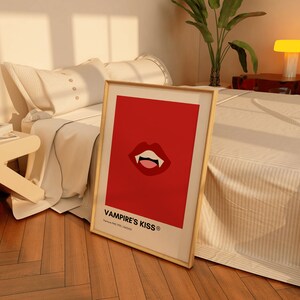 Vampire's Kiss Red Pantone, RED Pantone Print Poster, Halloween Pantone ...