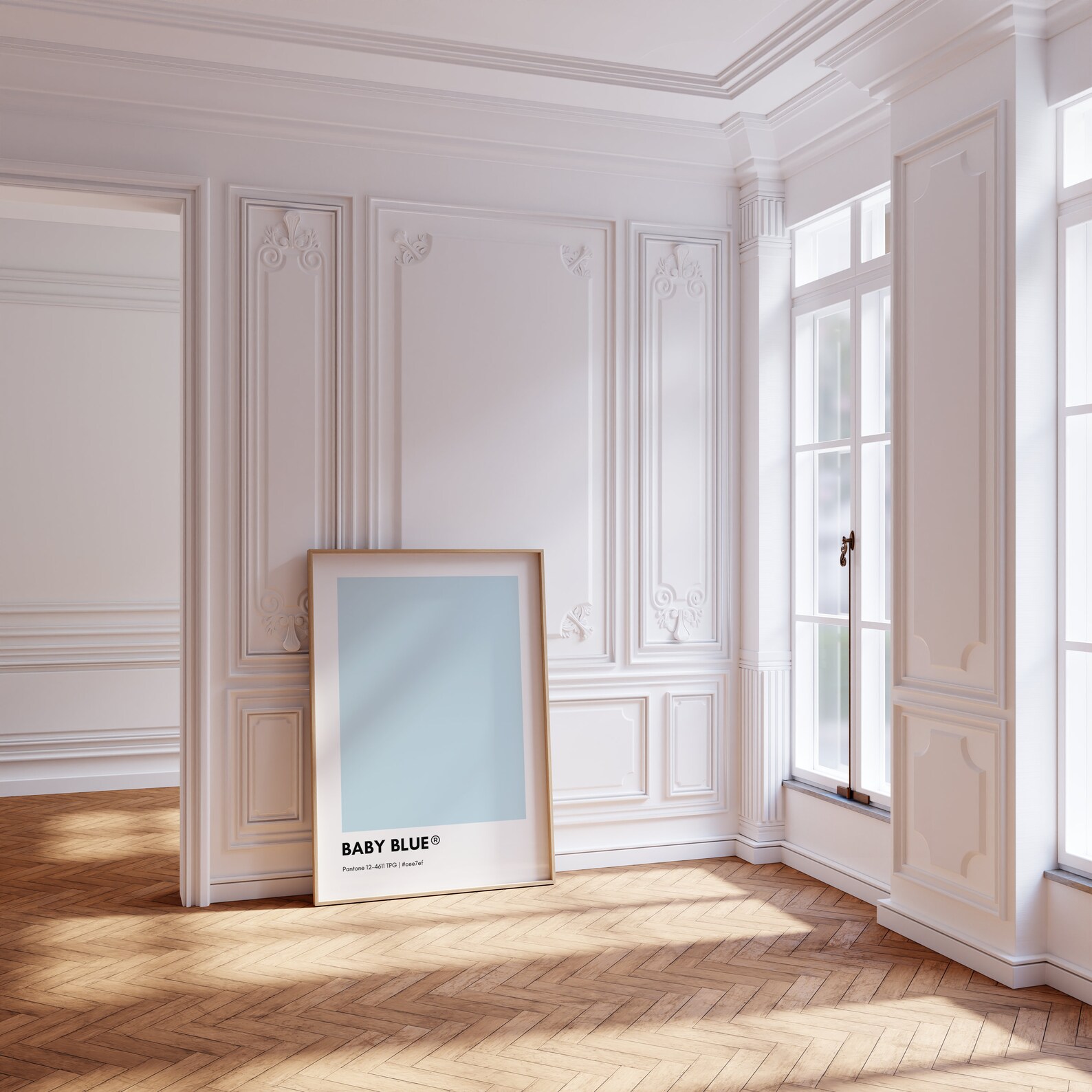 Baby Blue Pantone, BLUE Pantone Print Poster, Blue Wall Art Printable ...
