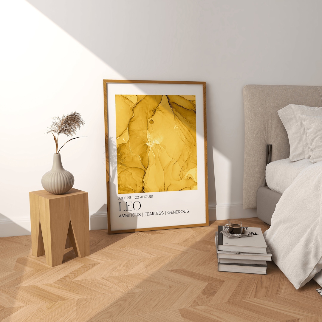 LEO Print Poster Leo Wall Art Print Leo Gift Leo Zodiac - Etsy