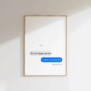 Text Message Quote Wall Art Printable Poster, Typography Wall Art ...