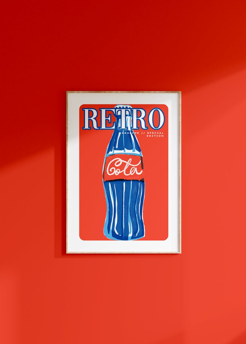 RETRO MAGAZINE Poster Printable, Aesthetic Poster, Magazine Poster ...