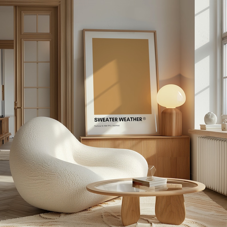 Sweater Weather Pantone Print, Fall Home Decor (digital Download) - Etsy