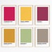 Pantone COCKTAIL Collection Wall Art Printable Bundle Set of 6 Prints ...