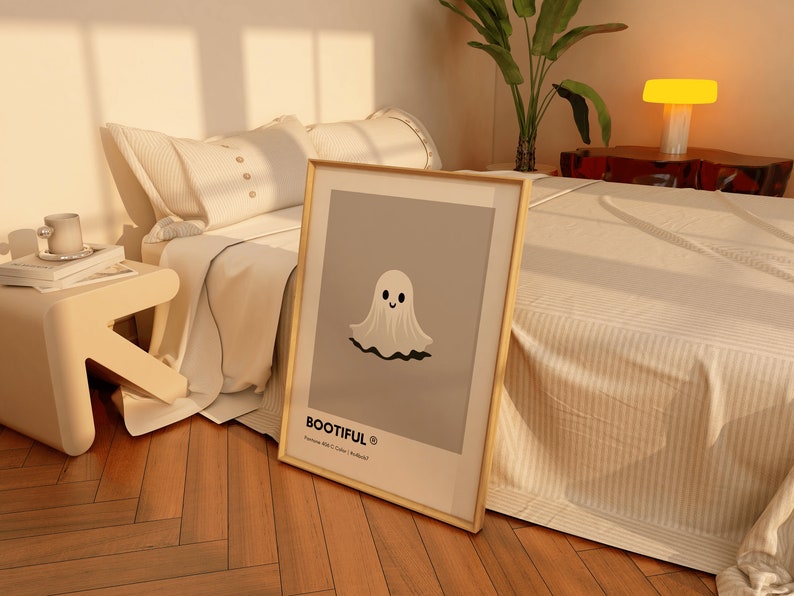 Bootiful Gray Pantone, GRAY Pantone Print Poster, Halloween Pantone ...