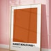 Sunset Boulevard Orange Pantone, ORANGE Pantone Print Poster, Orange ...