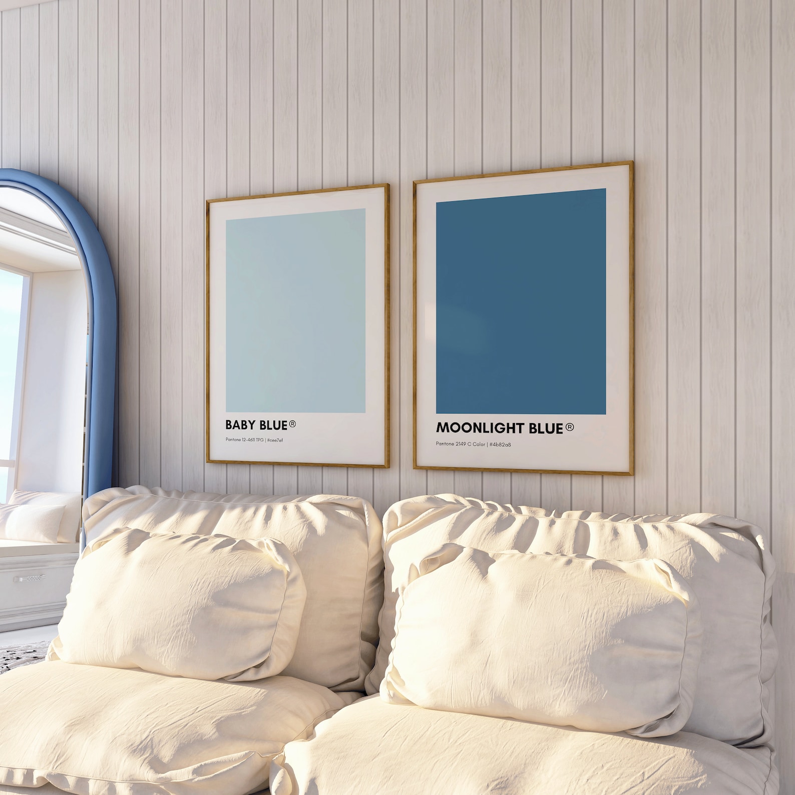 Baby Blue Pantone, BLUE Pantone Print Poster, Blue Wall Art Printable ...