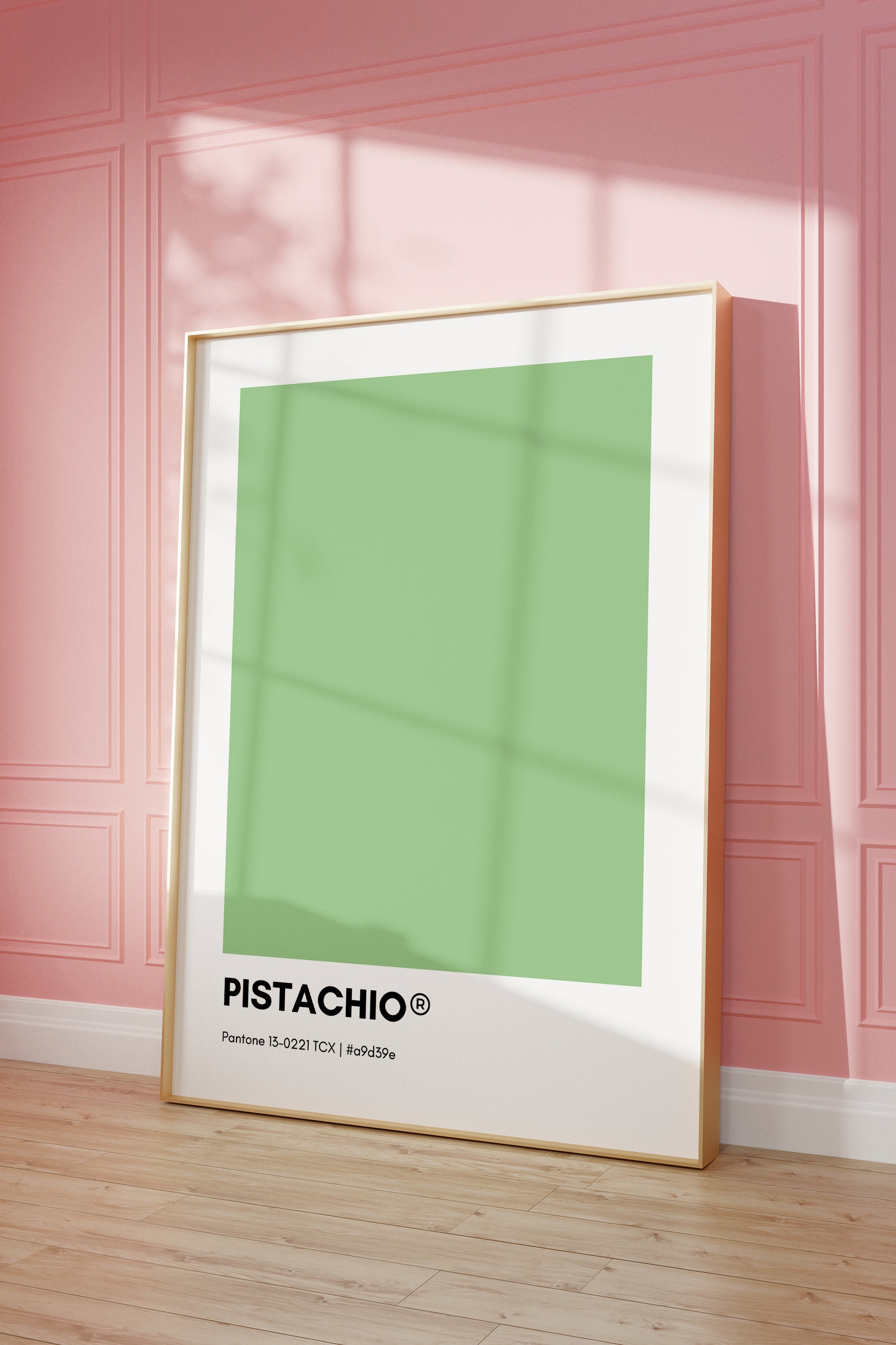 Pistachio Green Pantone, GREEN Pantone Print Poster, Green Pantone Wall ...