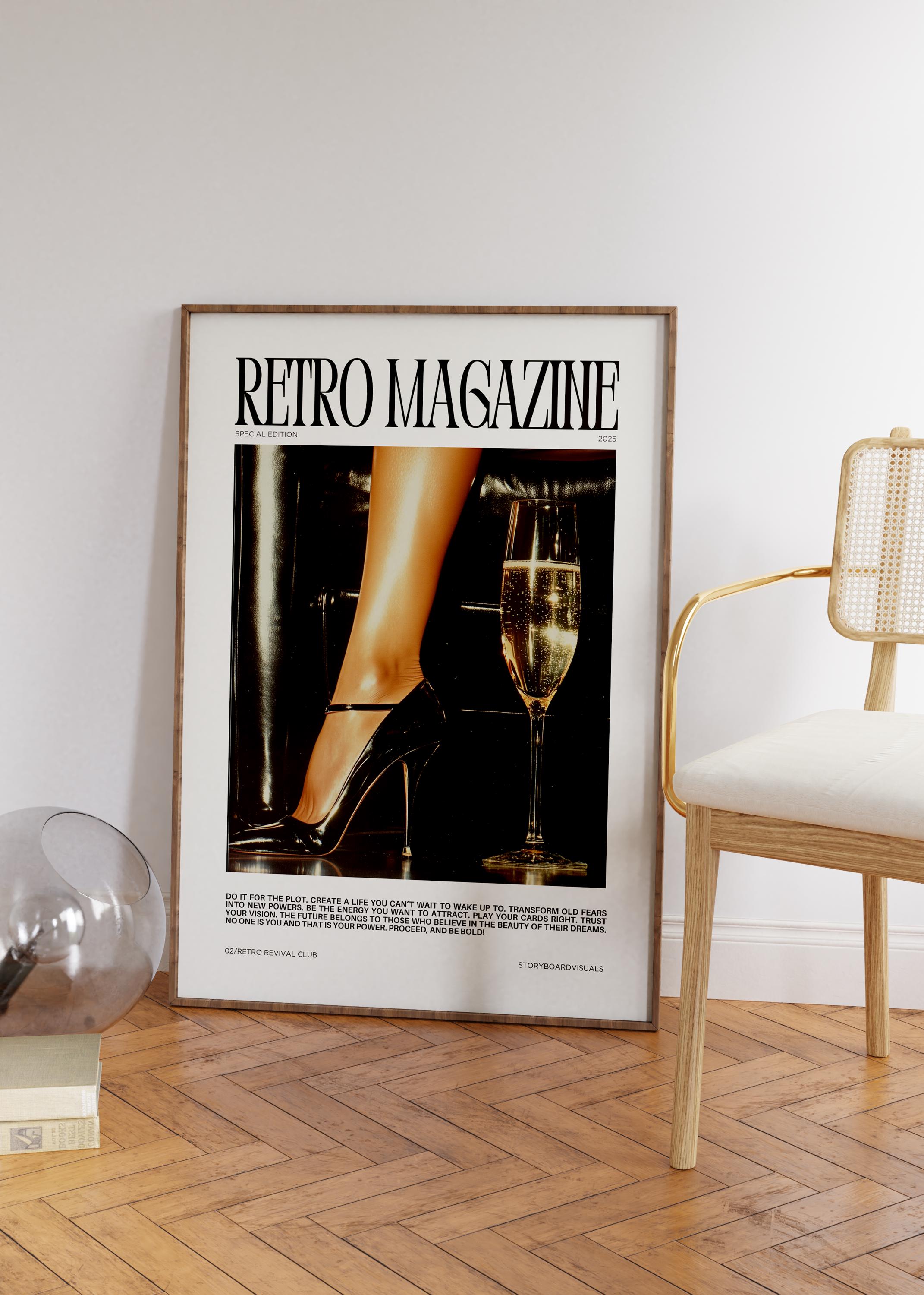 RETRO MAGAZINE Poster Printable, Aesthetic Poster, Magazine Poster ...