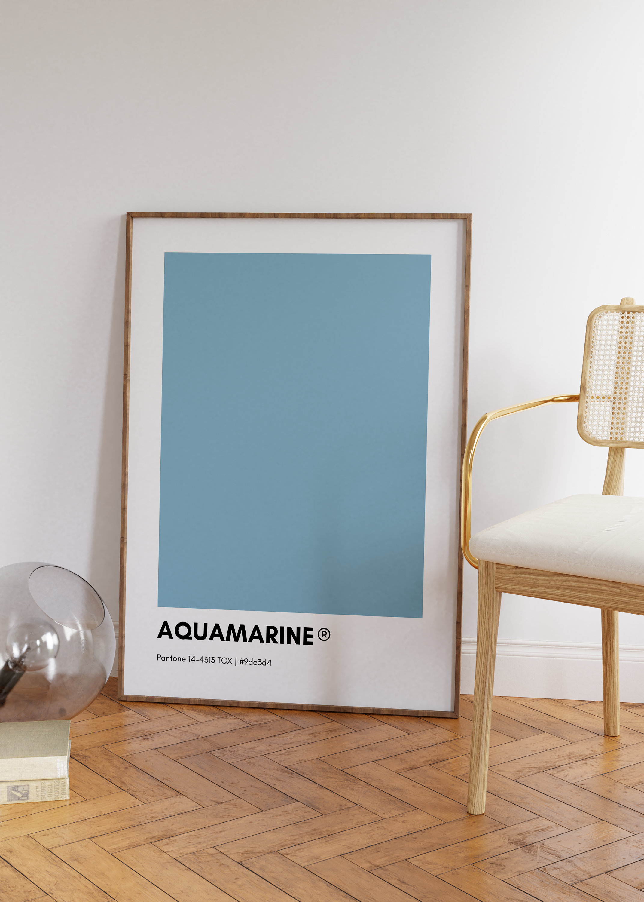 Aquamarine Blue Pantone, BLUE Pantone Print Poster, Blue Pantone Wall ...