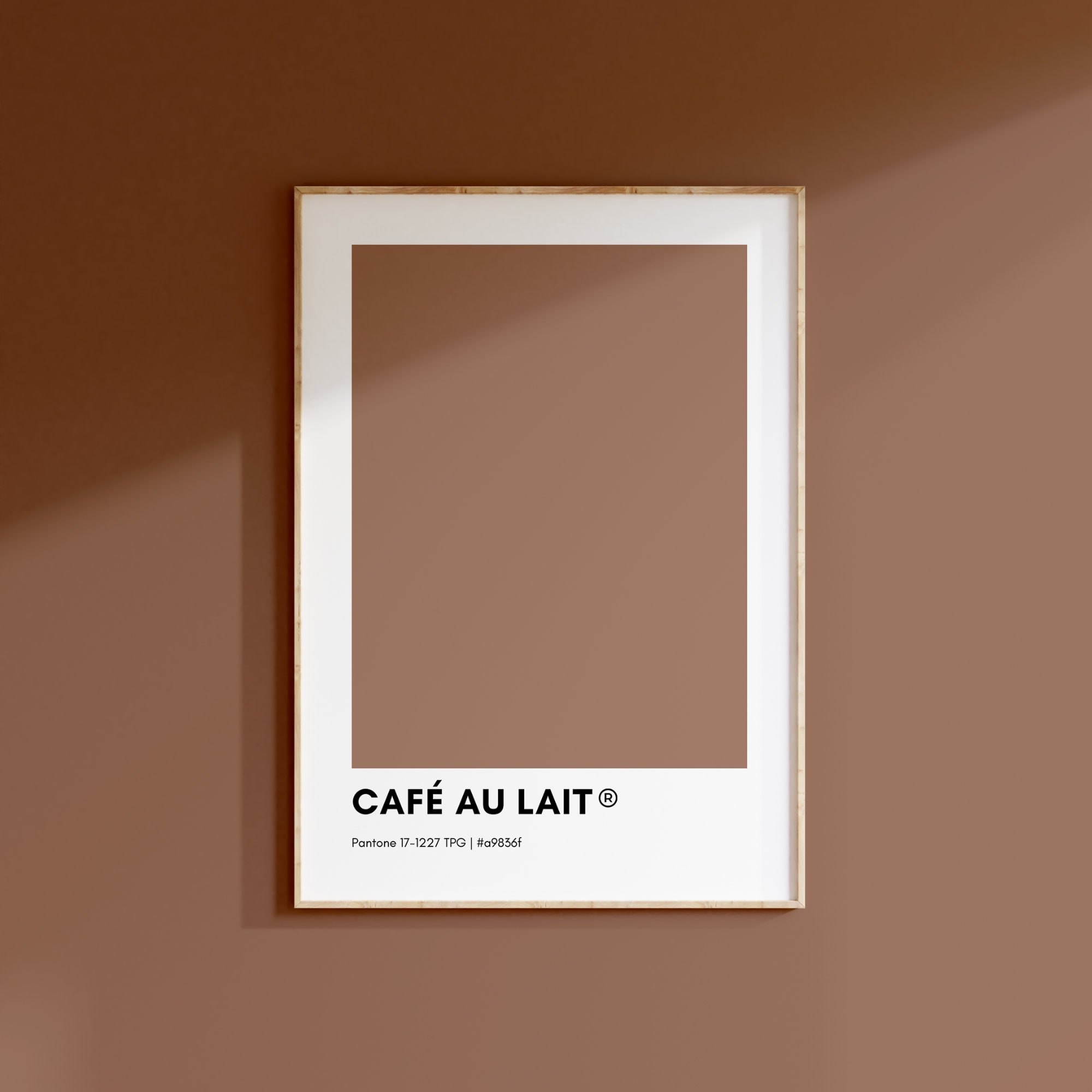 Cafe Au Lait Pantone, COFFEE Pantone Print Poster, Nude Pantone Wall ...