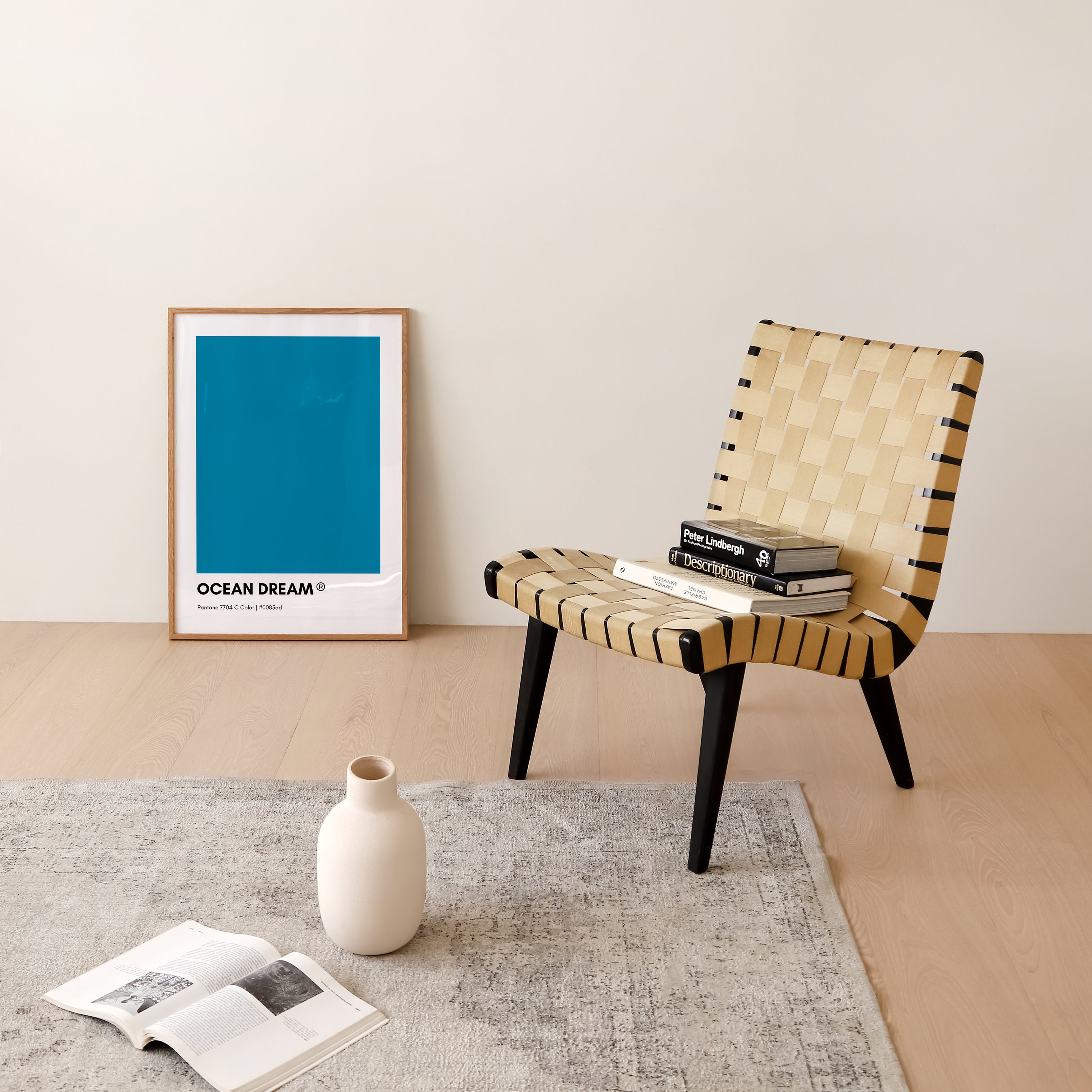 Ocean Dream Blue Pantone, BLUE Pantone Print Poster, Blue Wall Art ...