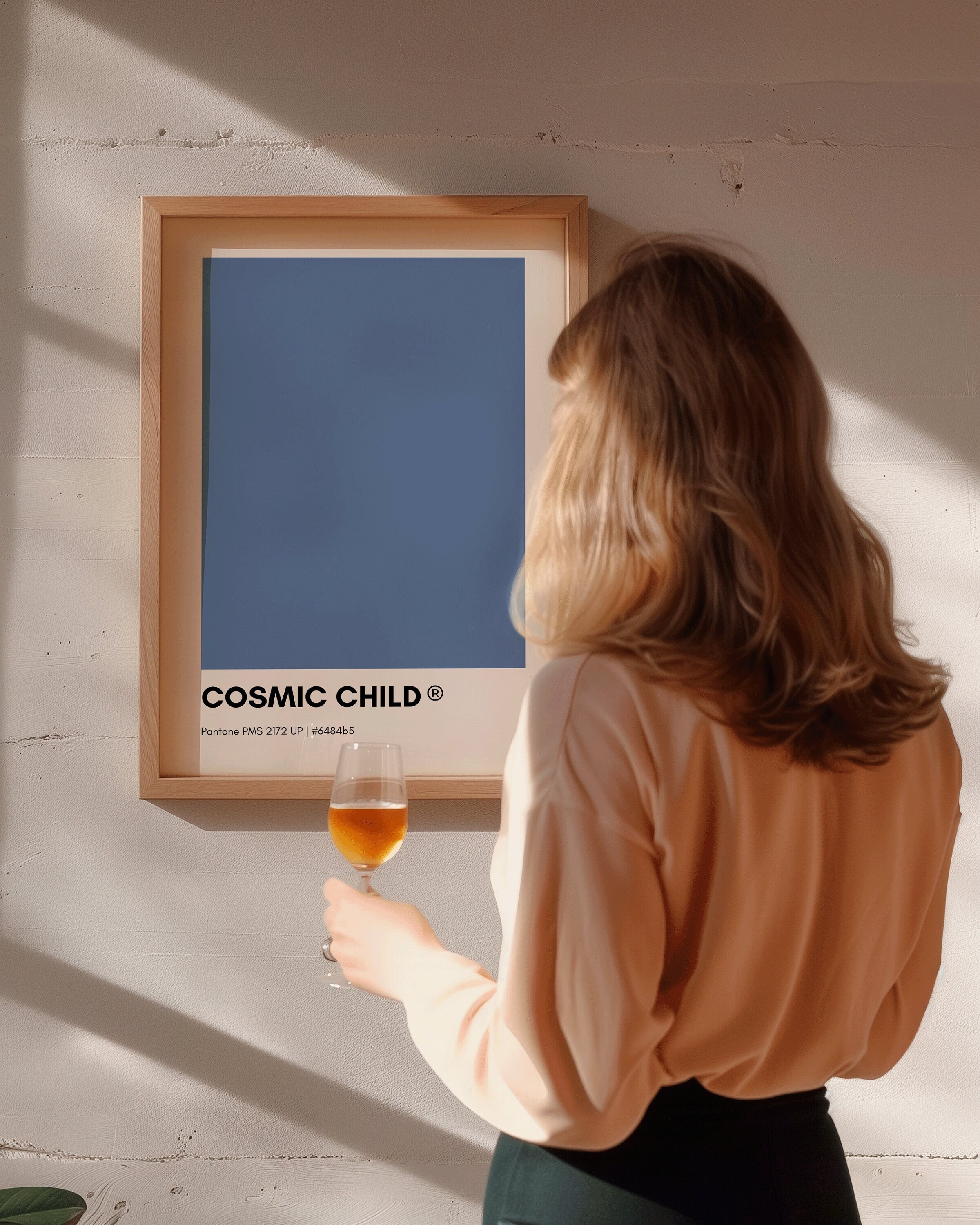 Cosmic Child Pantone, BLUE Pantone Print Poster, Pantone Wall Art ...