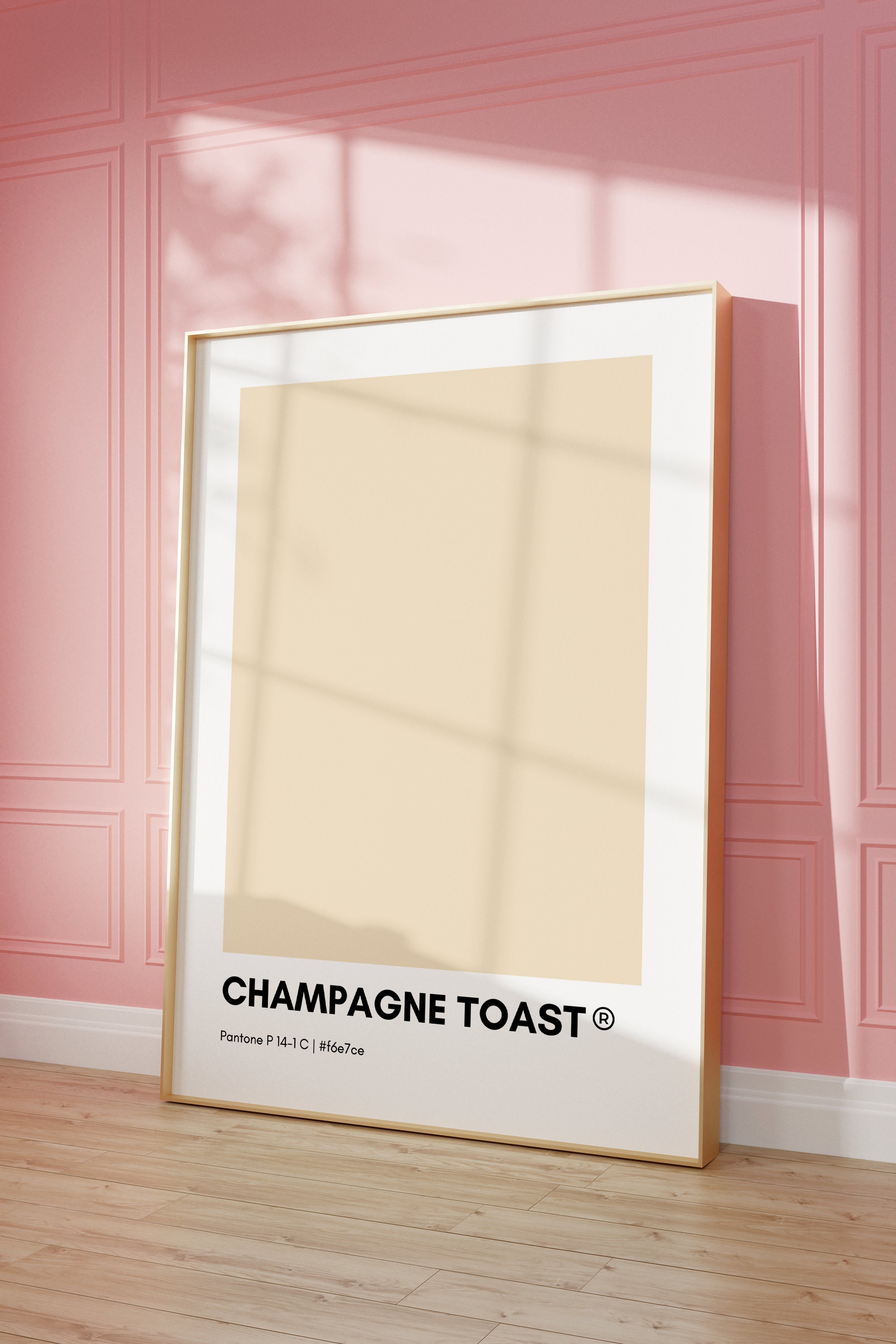 Champagne Toast Pantone, CHAMPAGNE Pantone Print Poster, Nude Pantone ...