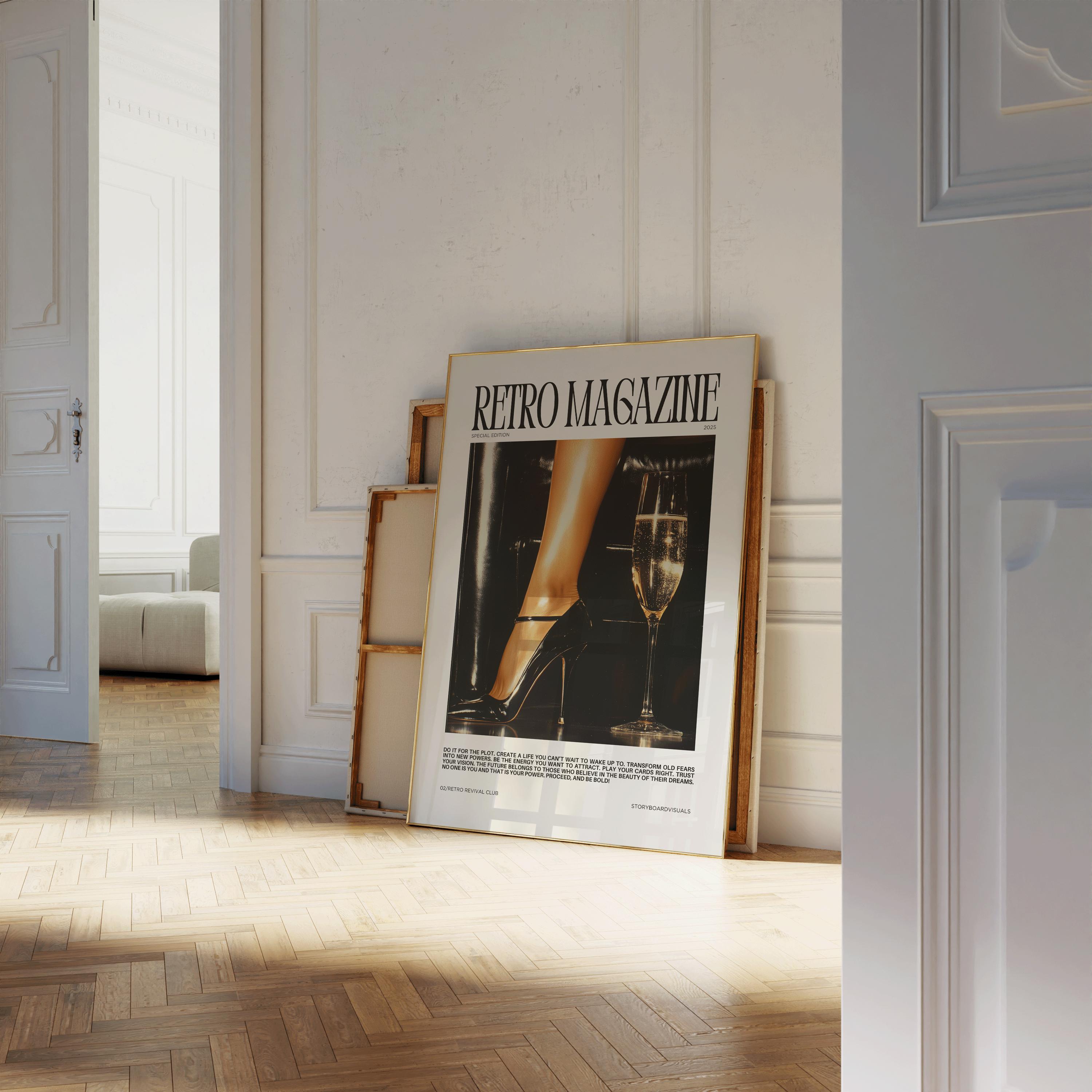RETRO MAGAZINE Poster Printable, Aesthetic Poster, Magazine Poster ...