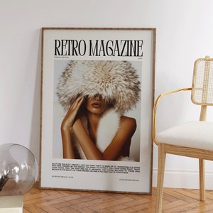 RETRO MAGAZINE Poster Printable, Aesthetic Poster, Magazine Poster ...