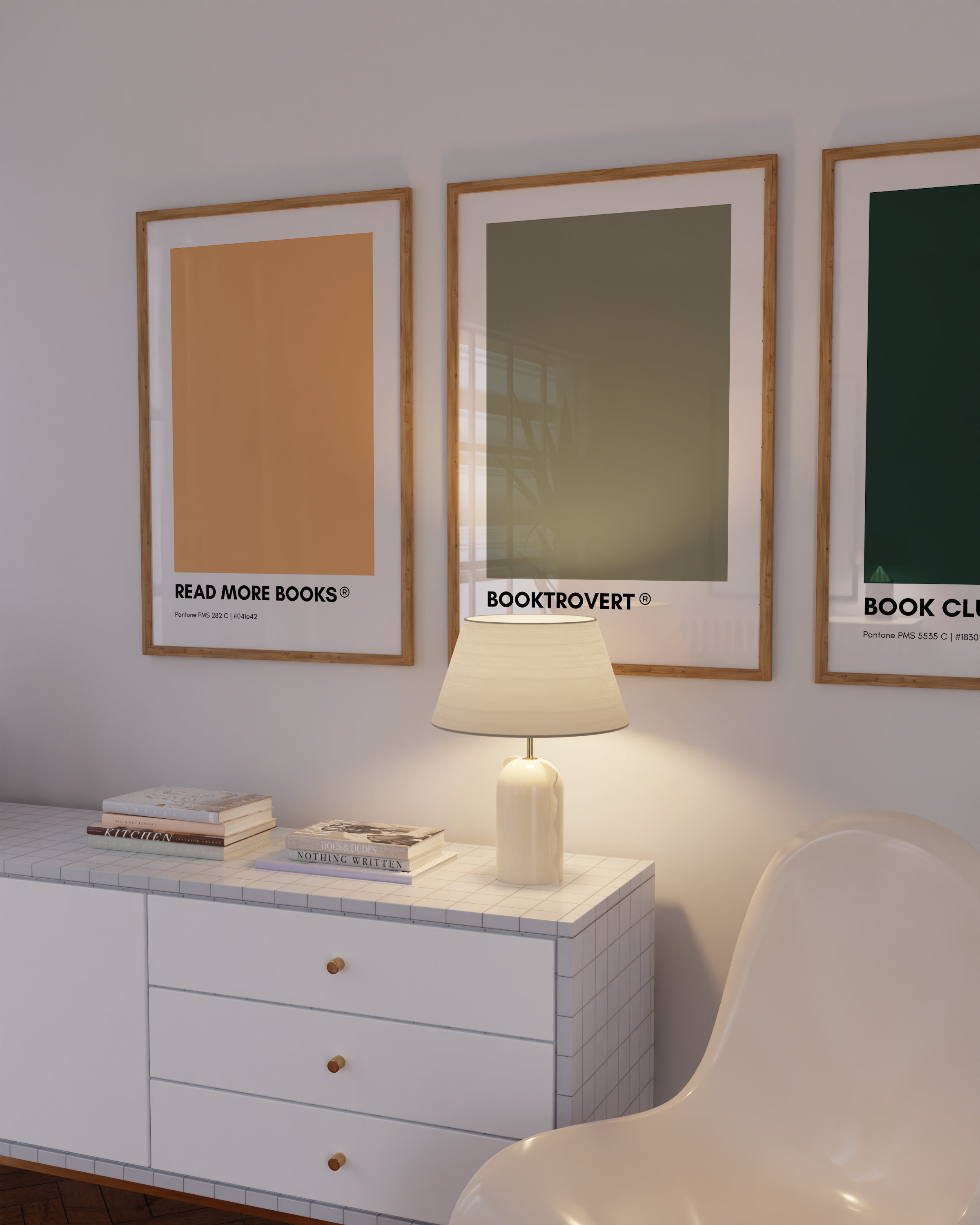 Pantone BOOK Collection Wall Art Printable Bundle, Set of 6 Prints ...