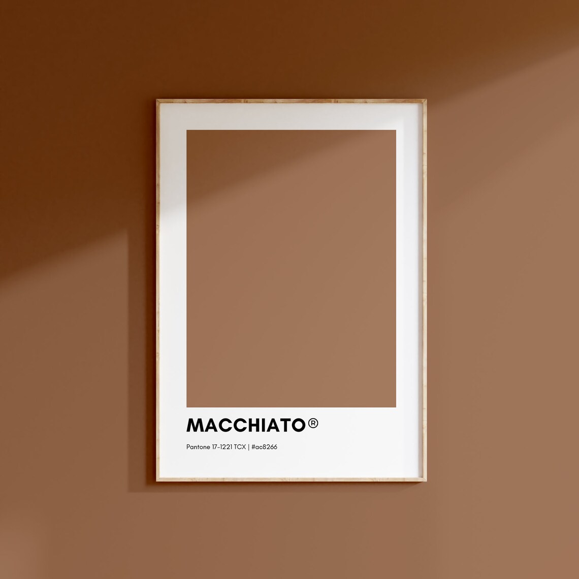 Macchiato Pantone, COFFEE Pantone Print Poster, Nude Pantone Wall Art ...