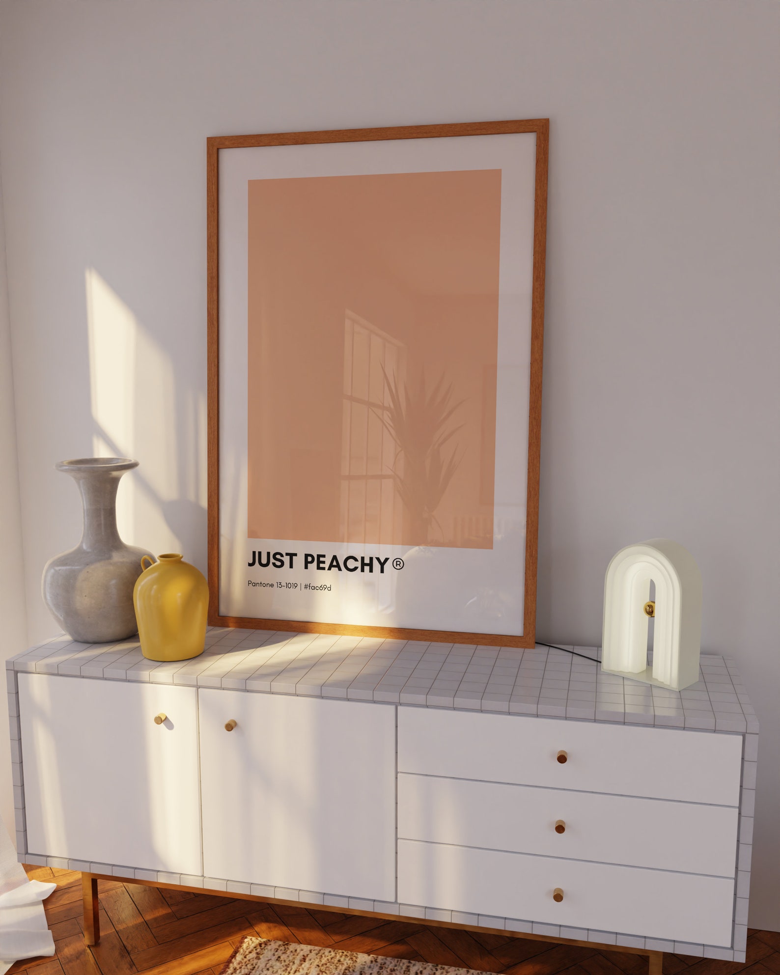 Just Peachy Orange Pantone, ORANGE Pantone Print Poster, Orange Pantone ...