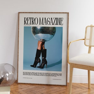RETRO MAGAZINE Poster Printable, Aesthetic Poster, Magazine Poster ...